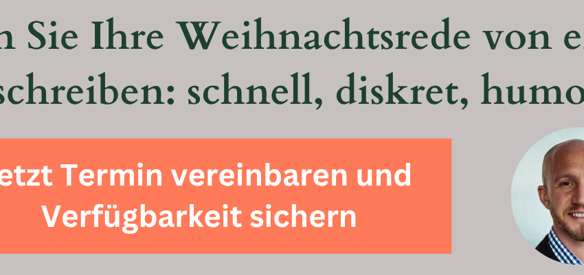 Witzige Rede Weihnachtsfeier